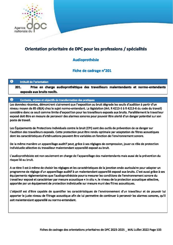 Les 4 nouvelles orientations de DPC pour les audios sont publiées - L ...