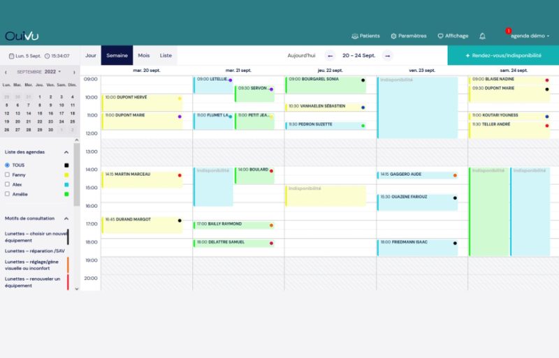 Le service de prise de rendez-vous en ligne OuiVu est accessible depuis ...